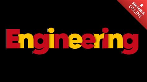 Engineering Barcelona Text Effect Generator