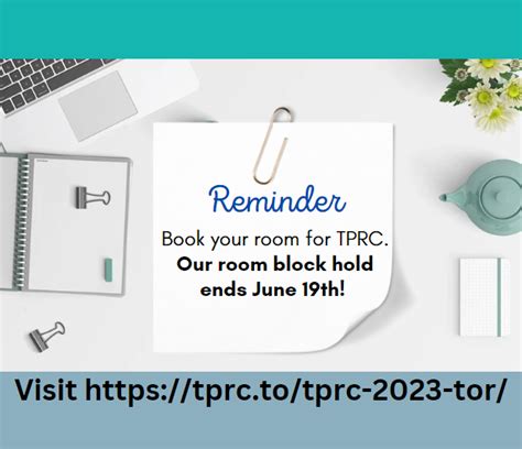 Tprc Room Block Ends June 19th R Rakulang