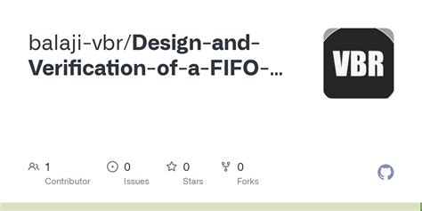 GitHub Balaji Vbr Design And Verification Of A FIFO With Circular Buffer