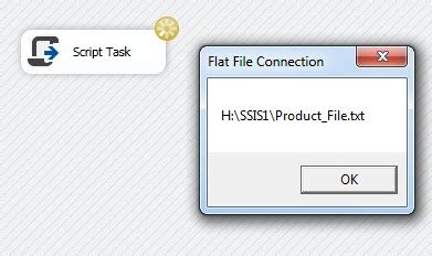 Microsoft Business Intelligence Reading Connection String From Flat File Connection Manager