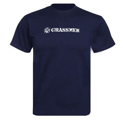Grassmen Unisex Adults Navy T Shirt