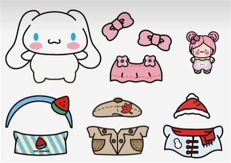 4 Plantillas Para Recortar Armar Y Vestir A Cinnamoroll El Amigo De