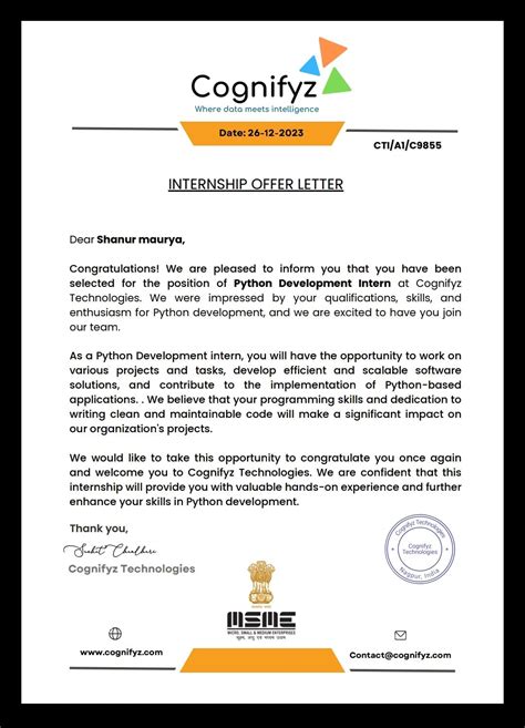 shanur maurya on linkedin happy to share that i have received an offer