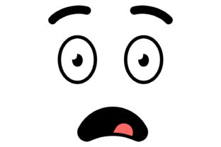 Shocked Face Doodle Scared Expression W Graphic By Ladadikart