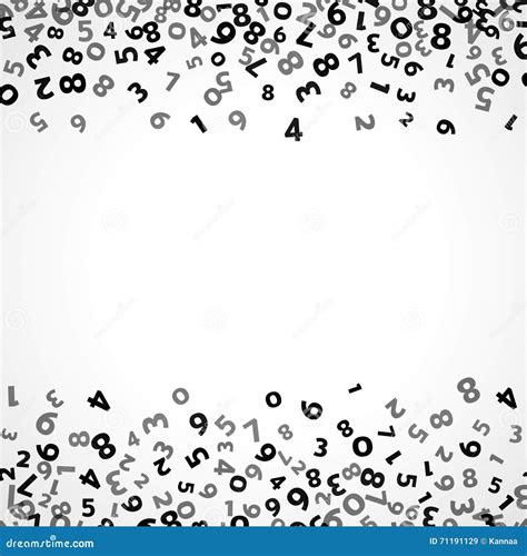 Abstract Math Number Background Vector Illustration Cartoondealer