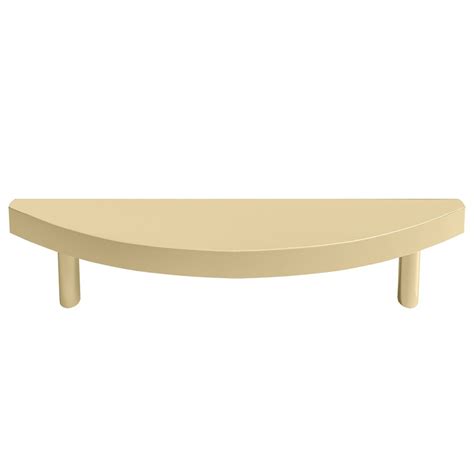 Half Moon Collection 4 102mm Centers Cabinet Pull In Satin Brass By Hapny Hardware Hm550