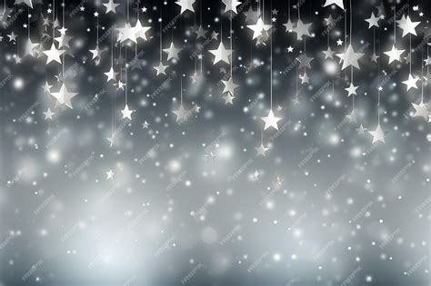 Premium AI Image | Elegant Silver Starry Sky
