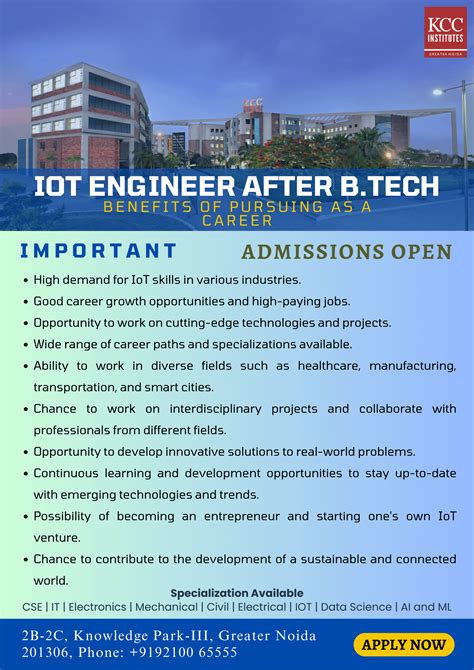 Benefits Of Pursuing A Career As An Iot Engineer After Btech R