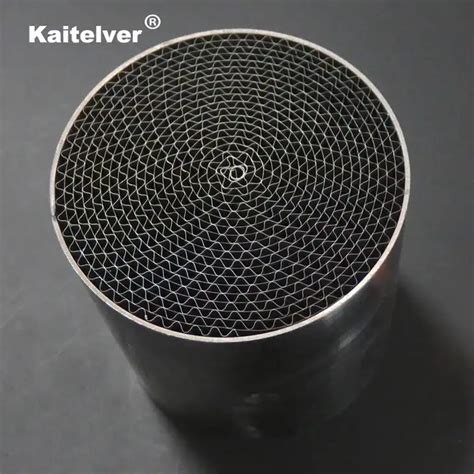 Oval Metallic Honeycomb Catalyst Substrate Metal Wire Mesh Monolith For Sport Cars Catalytic