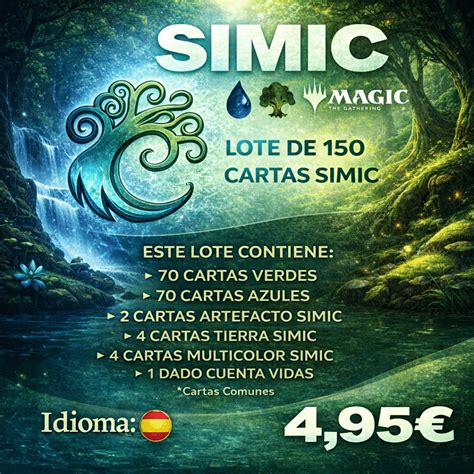 150 Cartas Comunes Mtg Simic En Castellano Indústria 61