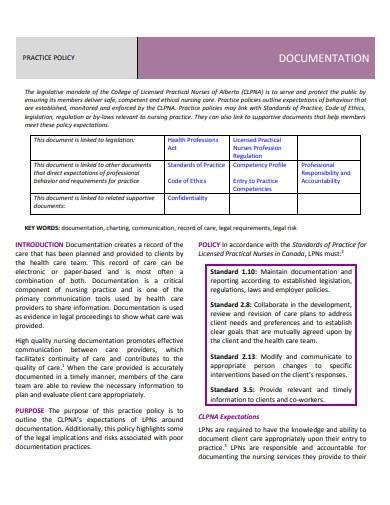 Free 10 Policy Documentation Samples And Templates In Pdf