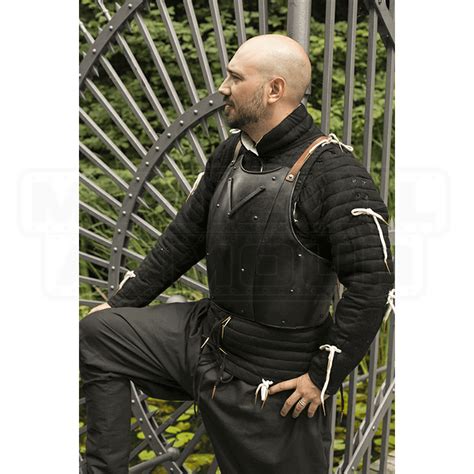 Darkened Churburg Breastplate Mci 3230 By Medieval Armour Leather