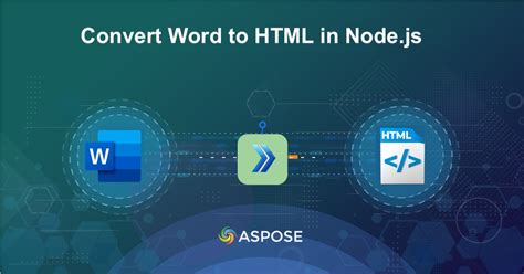 在 Nodejs 中将 Word 转换为 Html 在线 Docx 转换为 Html