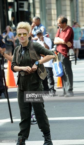 Kate Mckinnon On The Set Of Ghostbusters On September 19 2015 In