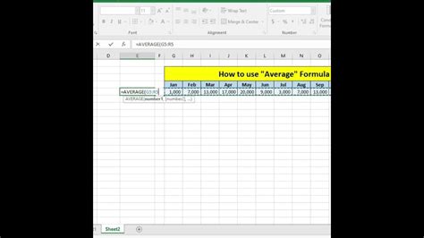 Excel Average Rule Exceltips Excelbasics Excel Excelforbeginners