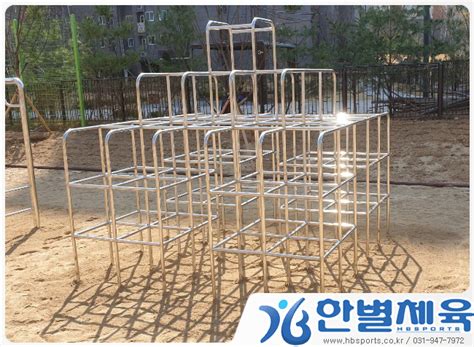 [놀이대]구미신당초등학교 운동장 놀이시설 늑철 미끄럼틀 시소 그네 정글짐 구름다리 철봉 설치 완료 한별체육산업 네이버 블로그