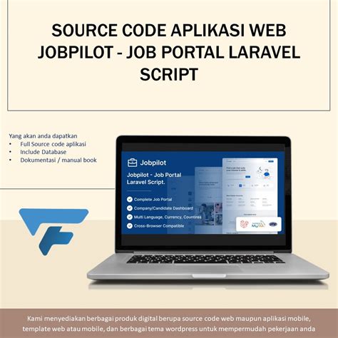 Jual Source Code Aplikasi Web Jobpilot Job Portal Laravel Script