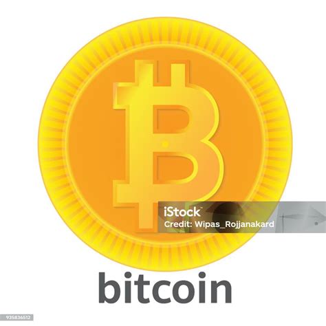Bitcoin 기호로 황금 동전입니다 돈과 금융 기호입니다 벡터 그림을 흰색 배경에 고립입니다 0명에 대한 스톡 벡터 아트 및 기타 이미지 Istock