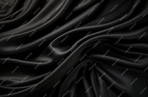 Premium Photo | Elegant Black Satin Fabric CloseUp Luxurious Fashion ...