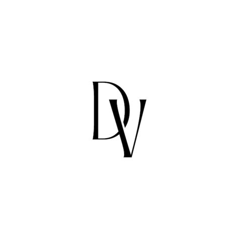 Premium Vector Dv Monogram Logo Design Letter Text Name Symbol