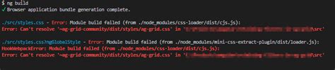 Can T Resolve Ag Grid Community Dist Styles Ag Grid Css Issue Ag Grid Ag Grid GitHub