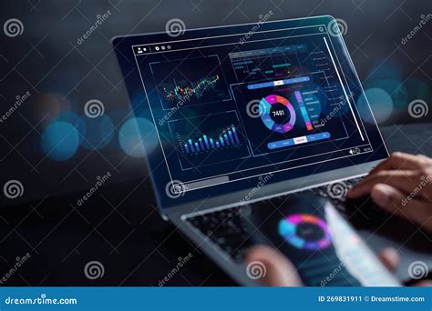 Analyst Working In Business Analytics And Data Management System To Make Report With Kpi And