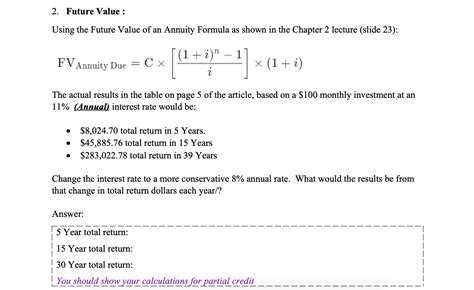 solved 2 future value using the future value of an