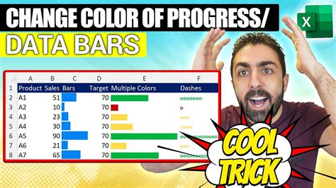 Create Progress Data Bars In Excel Cells 🎨with Conditional Formatting