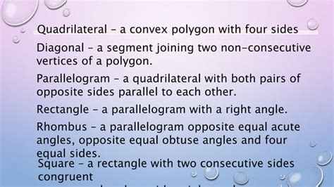 Proves Theorems On The Different Kinds Of Parallelogram Pptx Physics Science