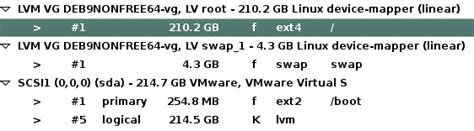 Linux Partman Doesnt Allow Set Mount Point To A Lvm On Debian Installation Super User