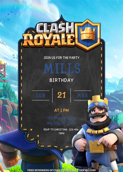 Low Key Panicking A Little While Creating Clash Royale Invitations