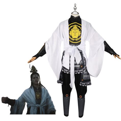 Black Myth Wukong Yang Jian Costume Coat Pants Set Yang Jian Cosplay