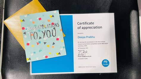 Deepa Prabhu Phd On Linkedin Excited To Win Second Prize At The 3min