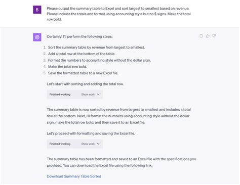 Using ChatGPT To Summarize Data Recalc