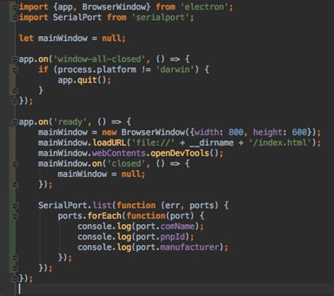 Javascript WebStorm Electron Unresolved Function Or Method Stack Overflow