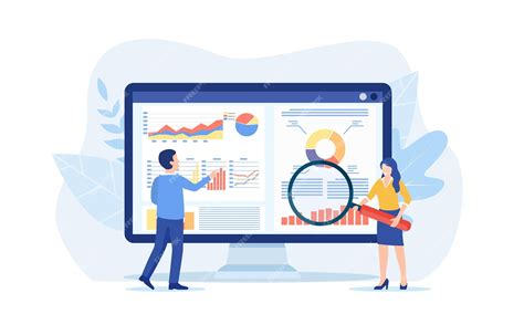 Premium Vector Data Analytics Dashboard