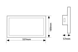 Compact IP Wall Mounted Single Sided Emergency Exit Sign Offering Long Life And Low Energy