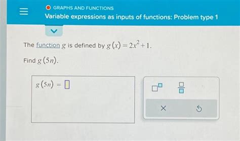 Solved The Function G Is Defined By G X X Find G N Chegg Com