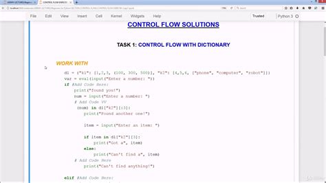 13 Python Tutorial Python For Beginnerscontrol Flow Solution Youtube