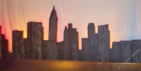 Jills Creative Umbrella Cardboard Creations Broadway Stage Design