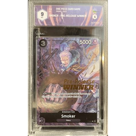 One Piece TCG Smoker Pre Release WINNER GRAAD Magicians Circle