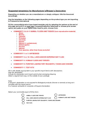 Fillable Online Shipper S Declaration Of Dangerous Goods Example Form Fax Email Print PdfFiller