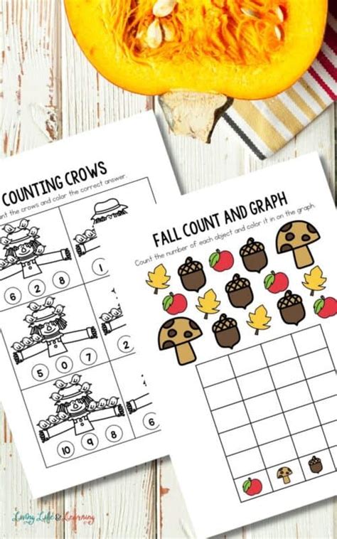 Fall Math Worksheets For Preschool