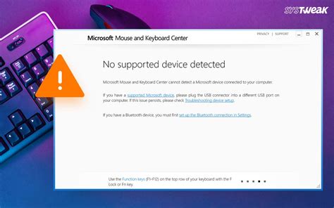 fix for microsoft mouse and keyboard center not detecting mouse