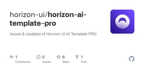 Github Horizon Uihorizon Ai Template Pro Issues And Updates Of Horizon Ui Ai Template Pro