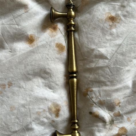 Antique Brass Handles Hammered Vintage Brass Kitchen Pulls Hammered Brass Pulls Handmade