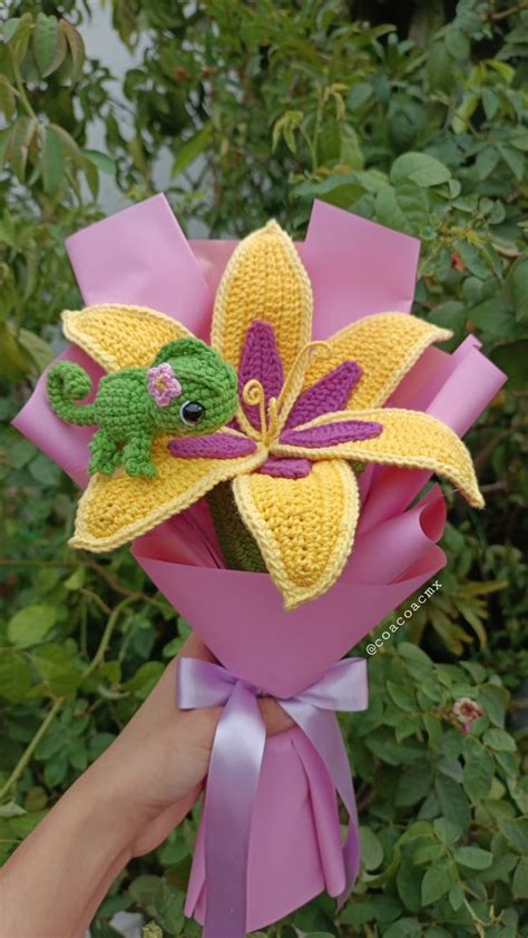 Flor Rapunzel Y Pascal A Crochet💕 Fun Crochet Projects Crochet