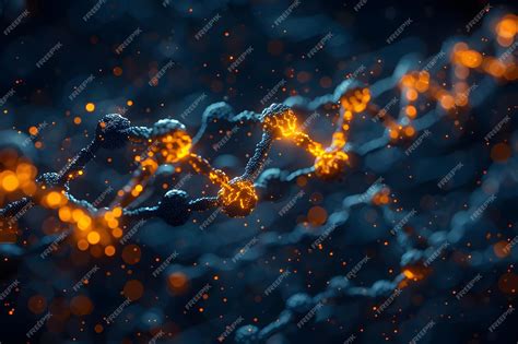 premium photo the structure of a protein revealed