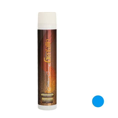 اسپری رنگ مو و پوست جنتالین مدل 03 حجم 120 میلی لیتر رنگ آبی صدفی