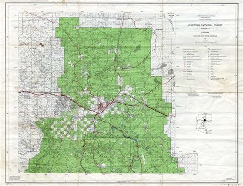 Map 685 Coconino National Forest Arizona
